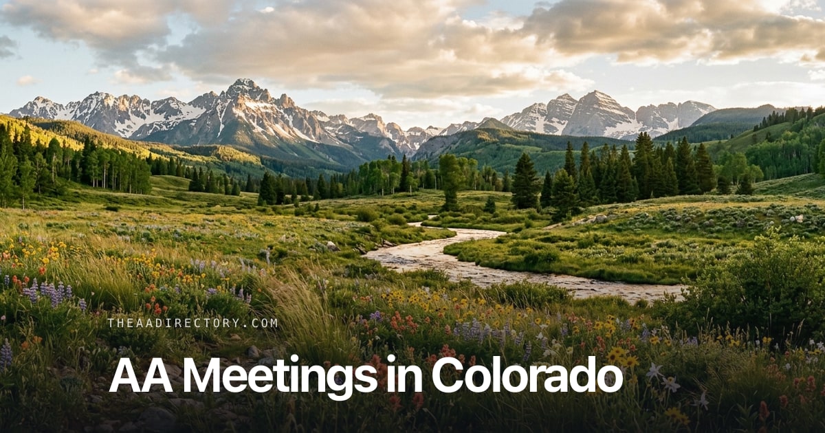 1,062 AA Meetings in Colorado | 162 Cities