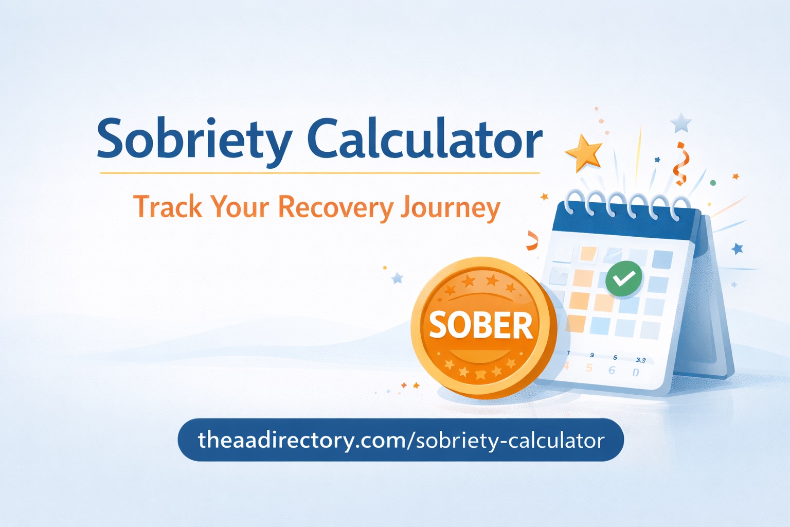Free Alcohol Sobriety Calculator | AA Sobriety Calculator - Track Days ...